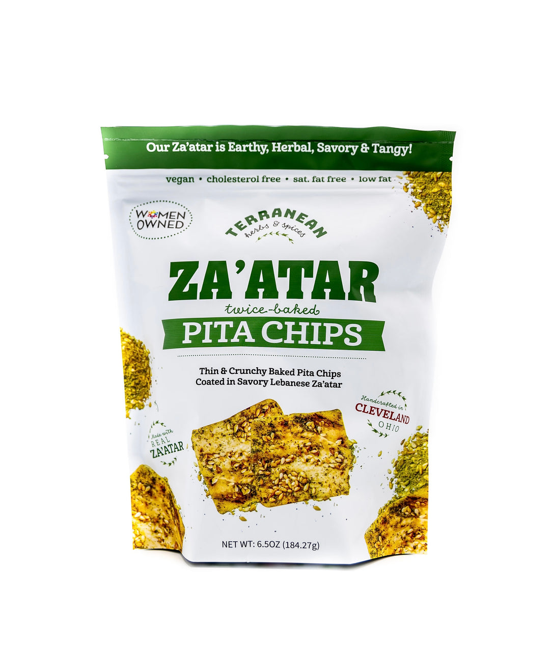 Za'atar Twice-Baked Pita Chips 12 Pack – Terranean Spices, Spreads & Snacks